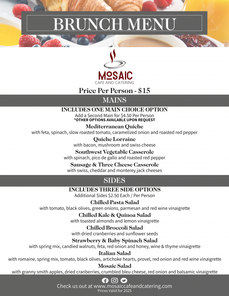 BRUNCH CATERING – Mosaic